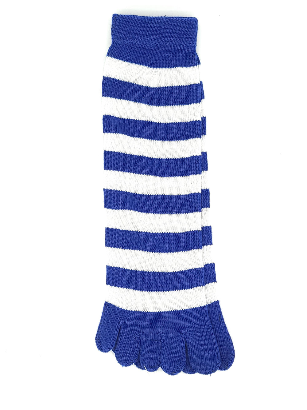 Classic Blue and White Stripe Toe Socks for Timeless Comfort | ToeHugg ...