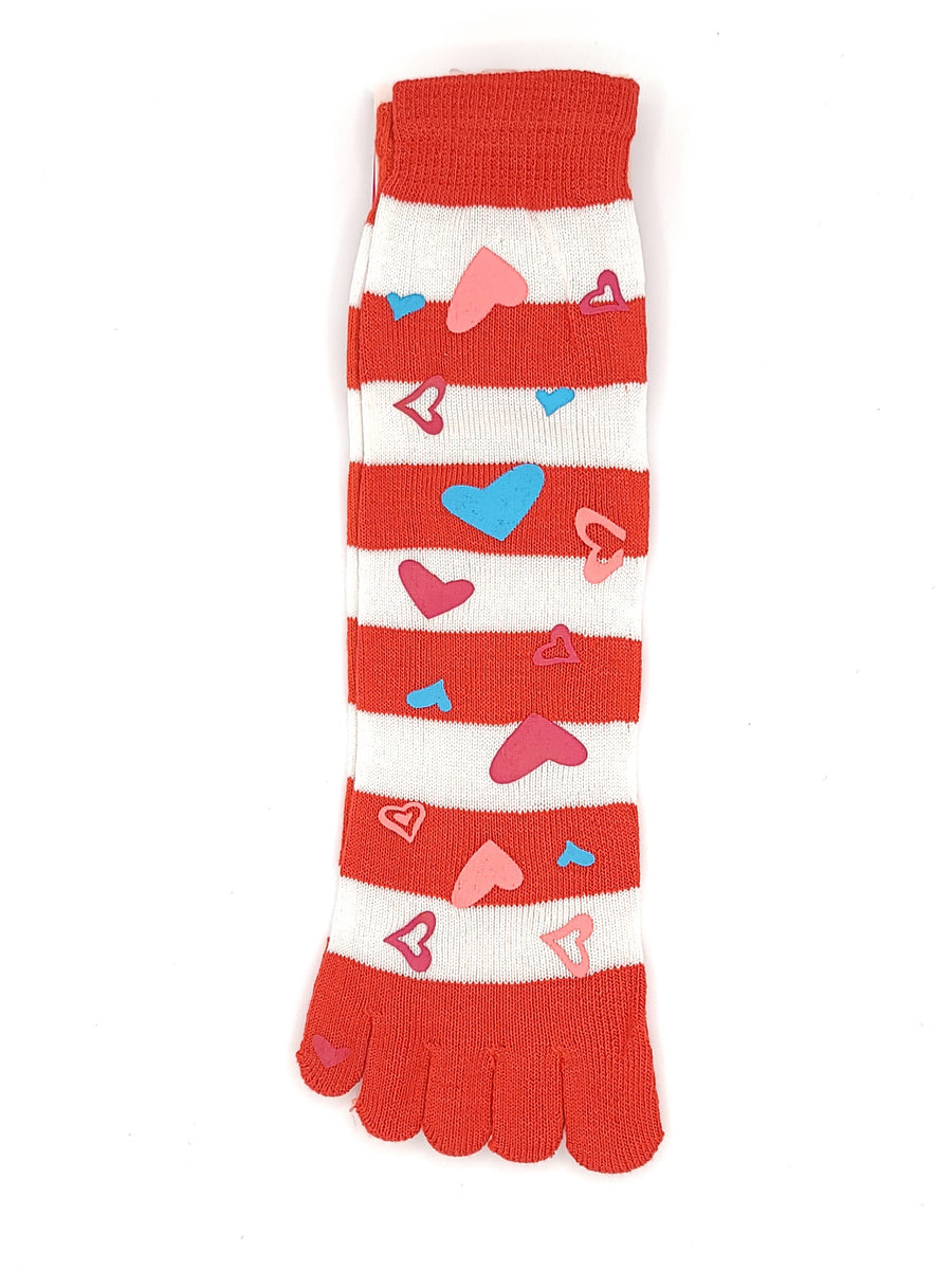 Adorable Hearts Galore Toe Socks for a Loving Look | ToeHugger ...