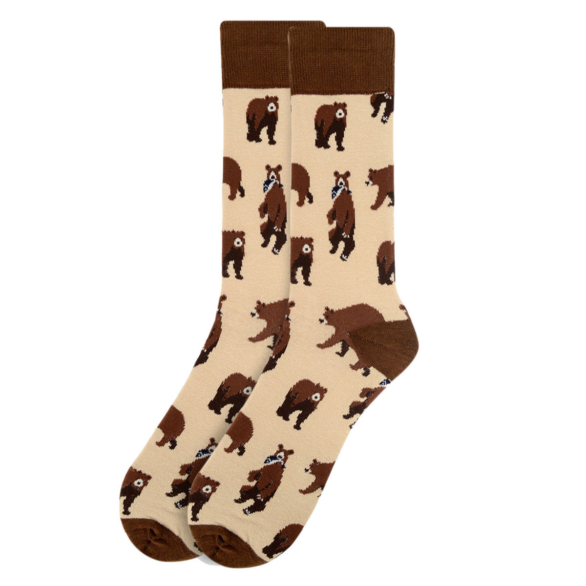 Men's Brown Bear Novelty Socks| ToeHugger.com